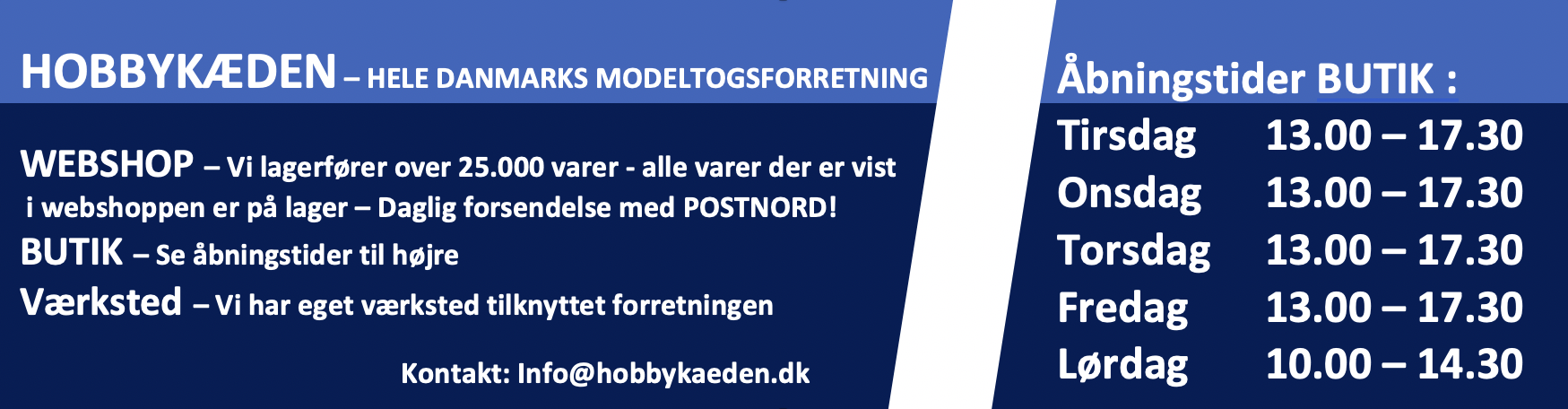 Modeltog Hobbykæden, salg og salg af modeltog til lave priser